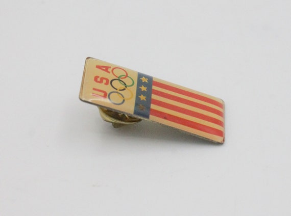 Vintage 1980s Olympics Team Usa Pin Stars And Stripes… Gem