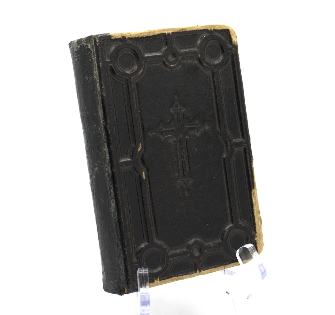 Antique 1920s Maly Kancional German Bible Black Leather Bound Book ...