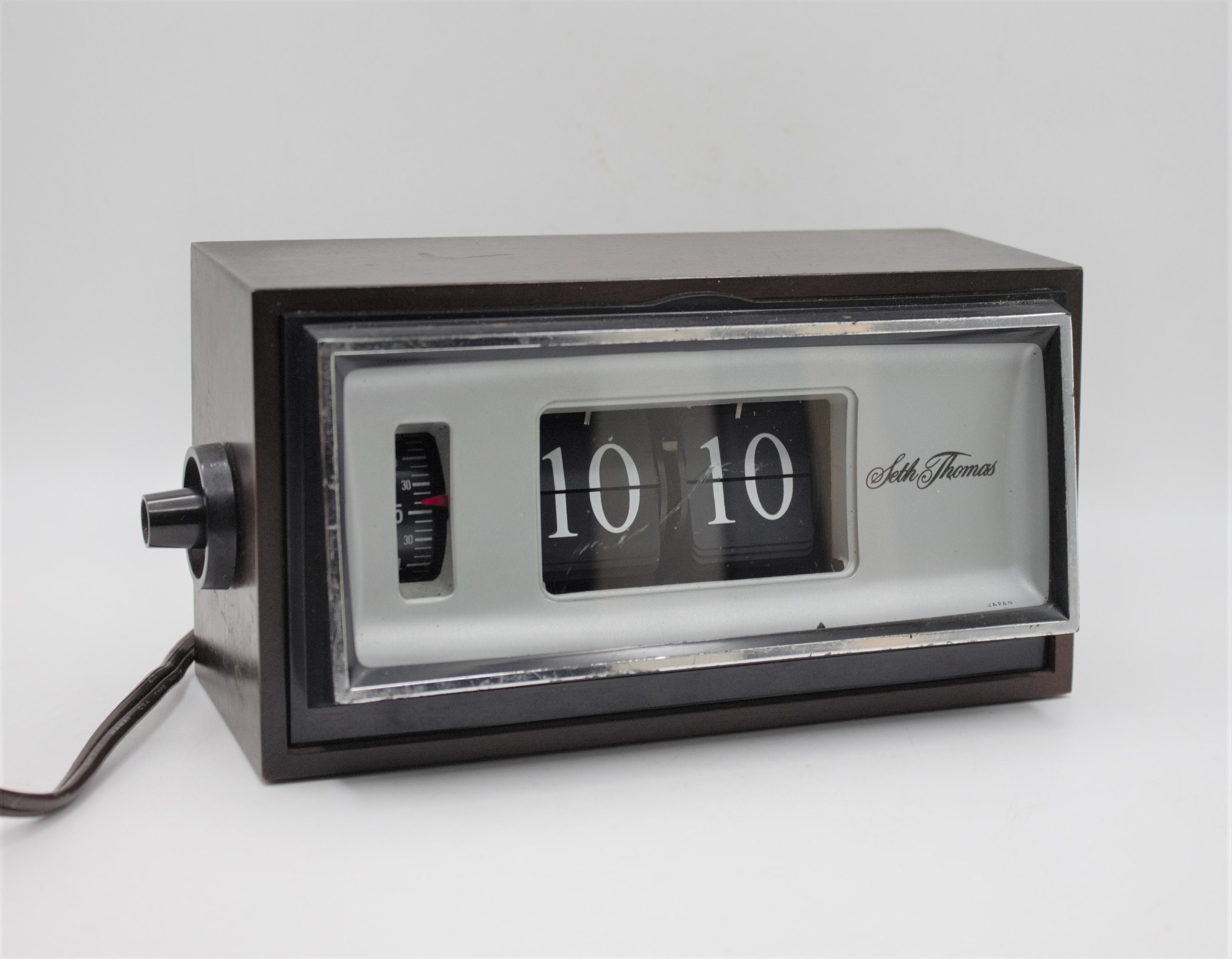 Vintage 70s Flip Clock Alarm Lighted Display Real Wood Case - Etsy