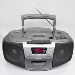 Vintage Boombox CD Cassette Tape Player Recorder Portable - Etsy