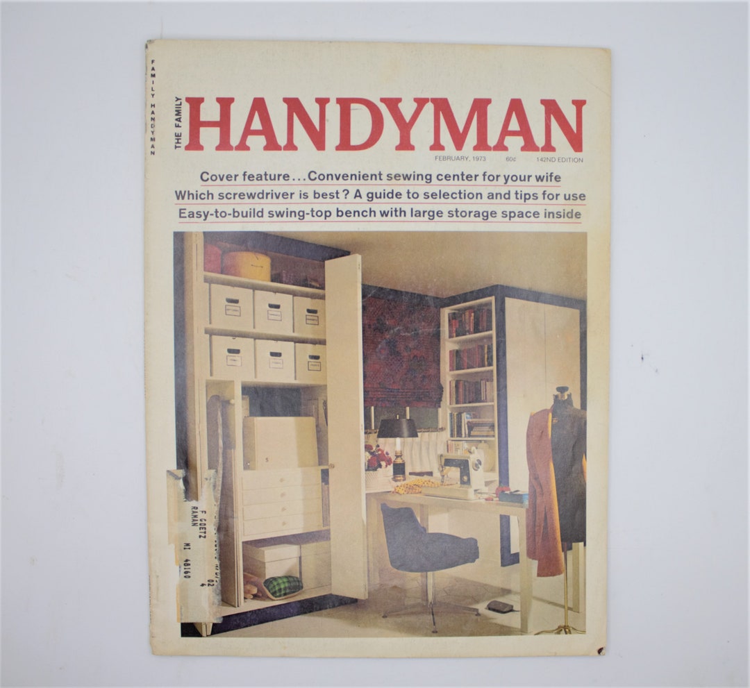 Vintage Handyman Magazine Home Craftsman Woodworking Hobbyist ...