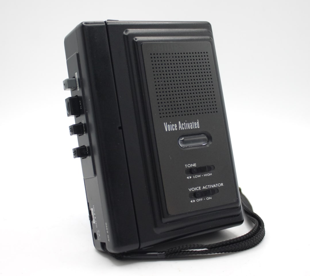Vintage Audio Cassette Tape Recorder Personal Voice Activated Recording ...