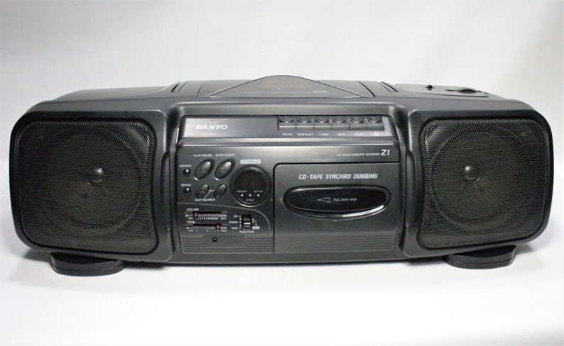 Vintage Boombox CD and Cassette Tape Sync Dubbing Recorder - Etsy