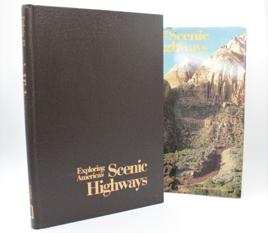 Vintage Scenic Highways National Geographic Book Illustrated Color ...