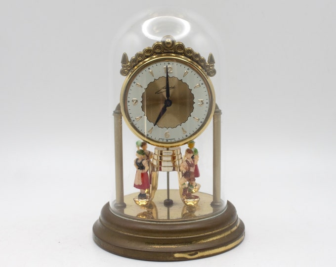 Vintage German Spinning Pendulum Dome Clock Octoberfest Style Animated ...