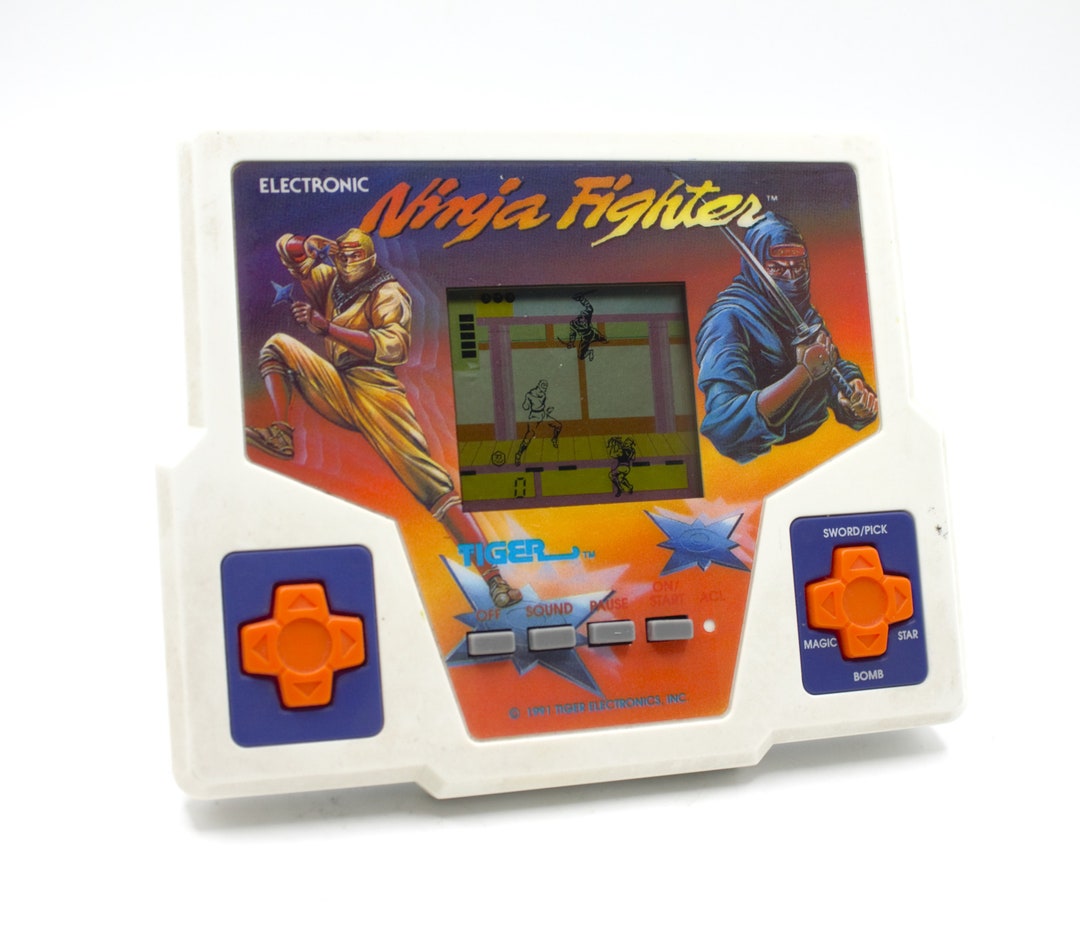 Vintage 1990s Ninja Fighter Electronic Handheld Game LCD Digital Sound ...