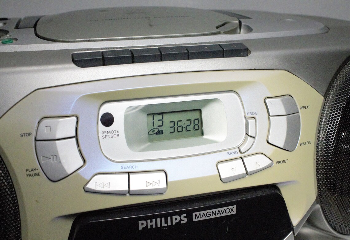 Vintage Boombox CD Cassette Tape Player Recorder Portable - Etsy