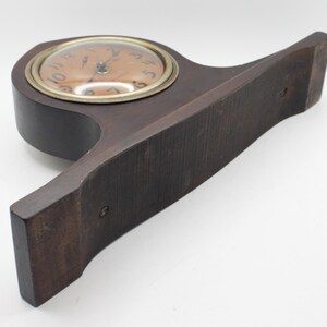 Antique 1920s Mantle Clock Spring Wound Mechanical Movement Brass Gear ...