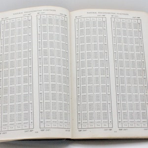 Vintage 1950s Standard Mathematical Tables Hardcover Book 11th Edition ...