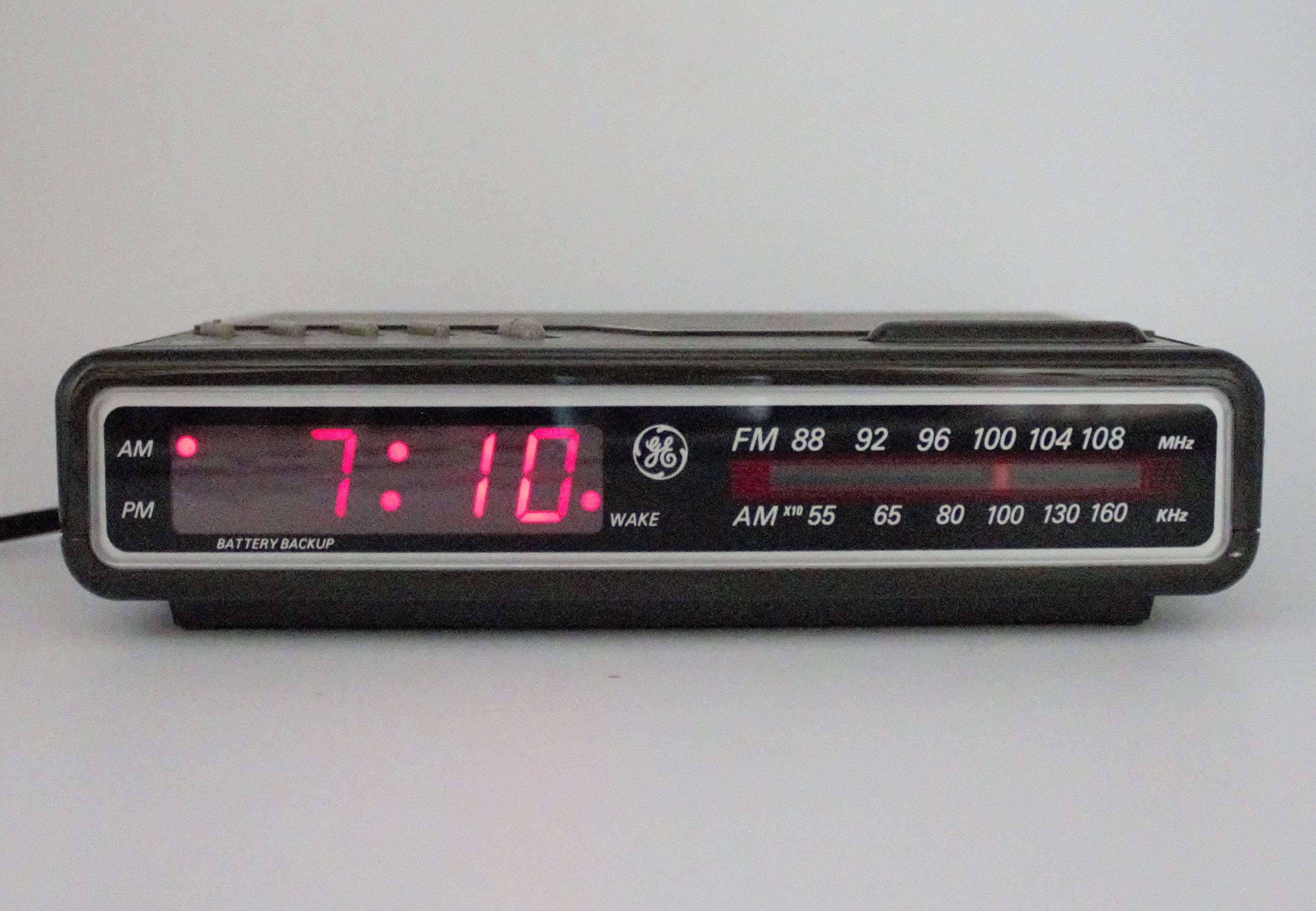Vintage GE Digital Alarm Clock Radio Am/fm Tuner Red Lit LED - Etsy