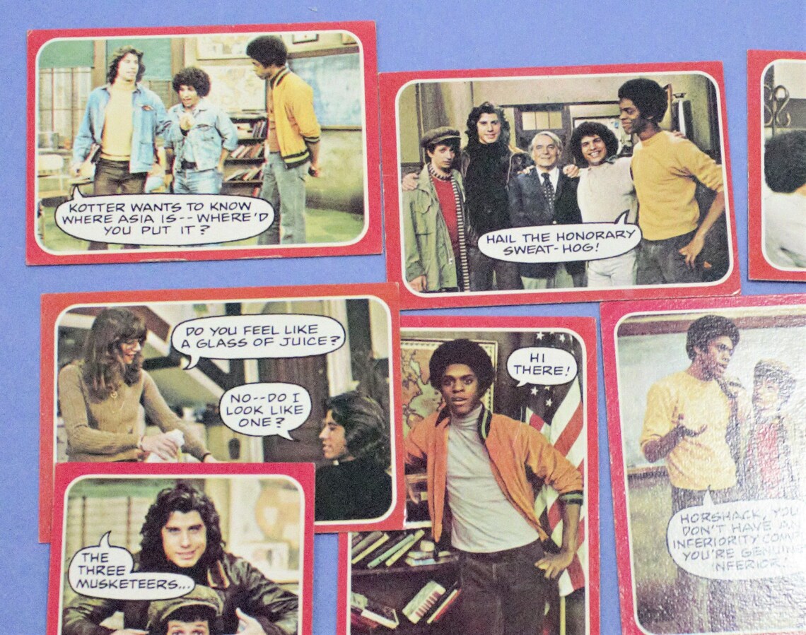Vintage 1976 Sweat-hogs Welcome Back Kotter Collector Cards - Etsy