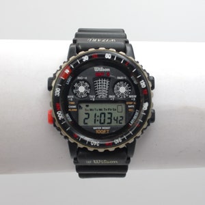 Vintage Digital Wristwatch Wilson Sport Water Resistant Calendar Date ...