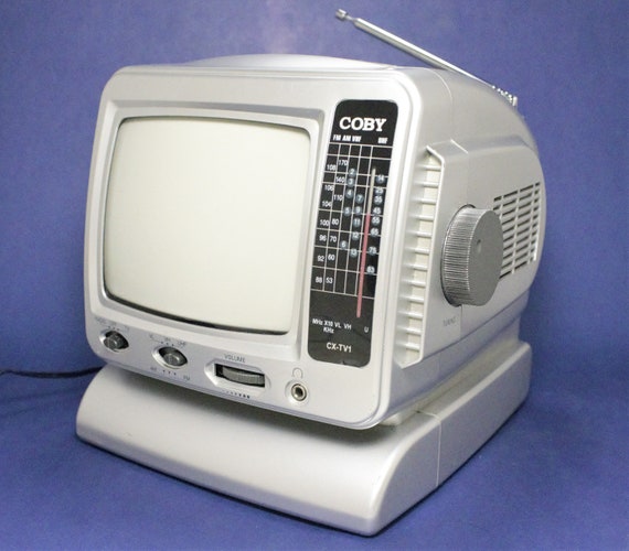 Vintage 5 B&W TV Mini Portable Tube Television Set Am-fm - Etsy