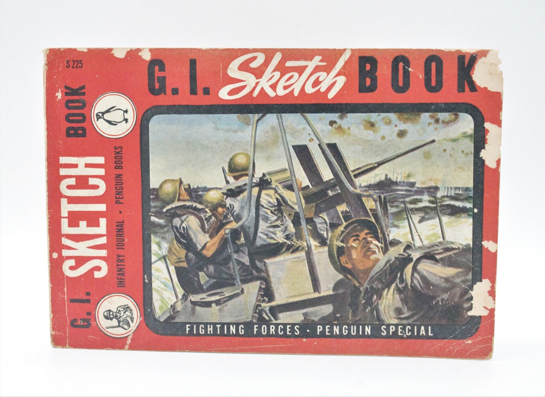 Vintage 1940s GI Sketch Book Real Soldier Trench Art Prints WW II ...
