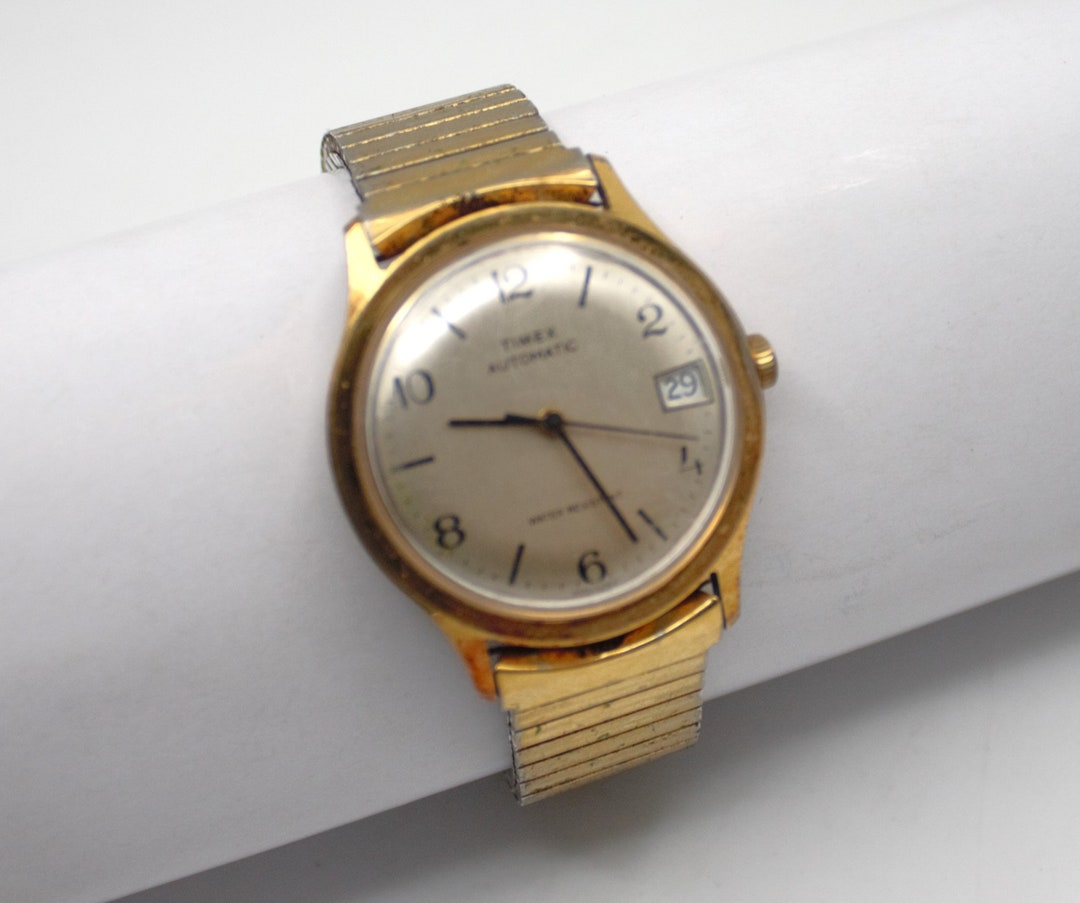 Vintage Timex Automatic Self Winding Watch Spring Wound Mechanical ...