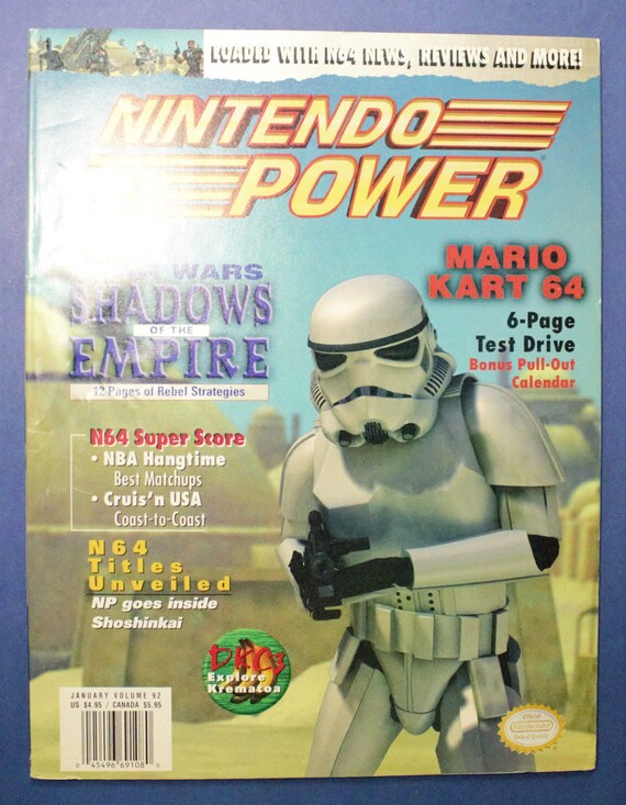 Nintendo Power 1997 Issue Star Wars Shadows Empire Mario Kart - Etsy