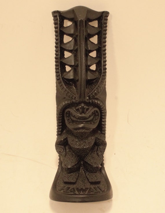 Vintage Coco Joe Carved Lava Lono Tiki Sculpture Hawaii | Etsy