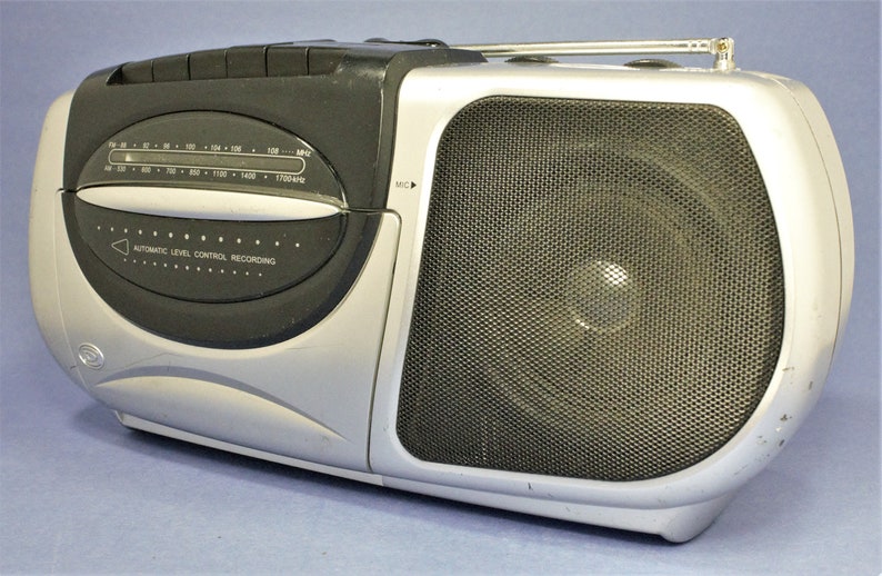 Vintage Mini Boombox Cassette Player AM/FM Radio Portable - Etsy