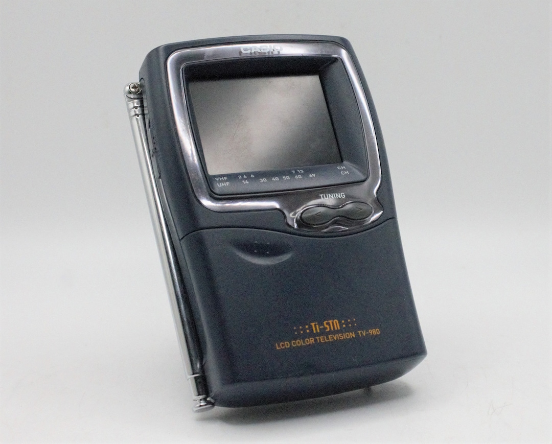 Vintage Color TV Portable Television Mini LCD Screen Uhf/vhf Signal ...