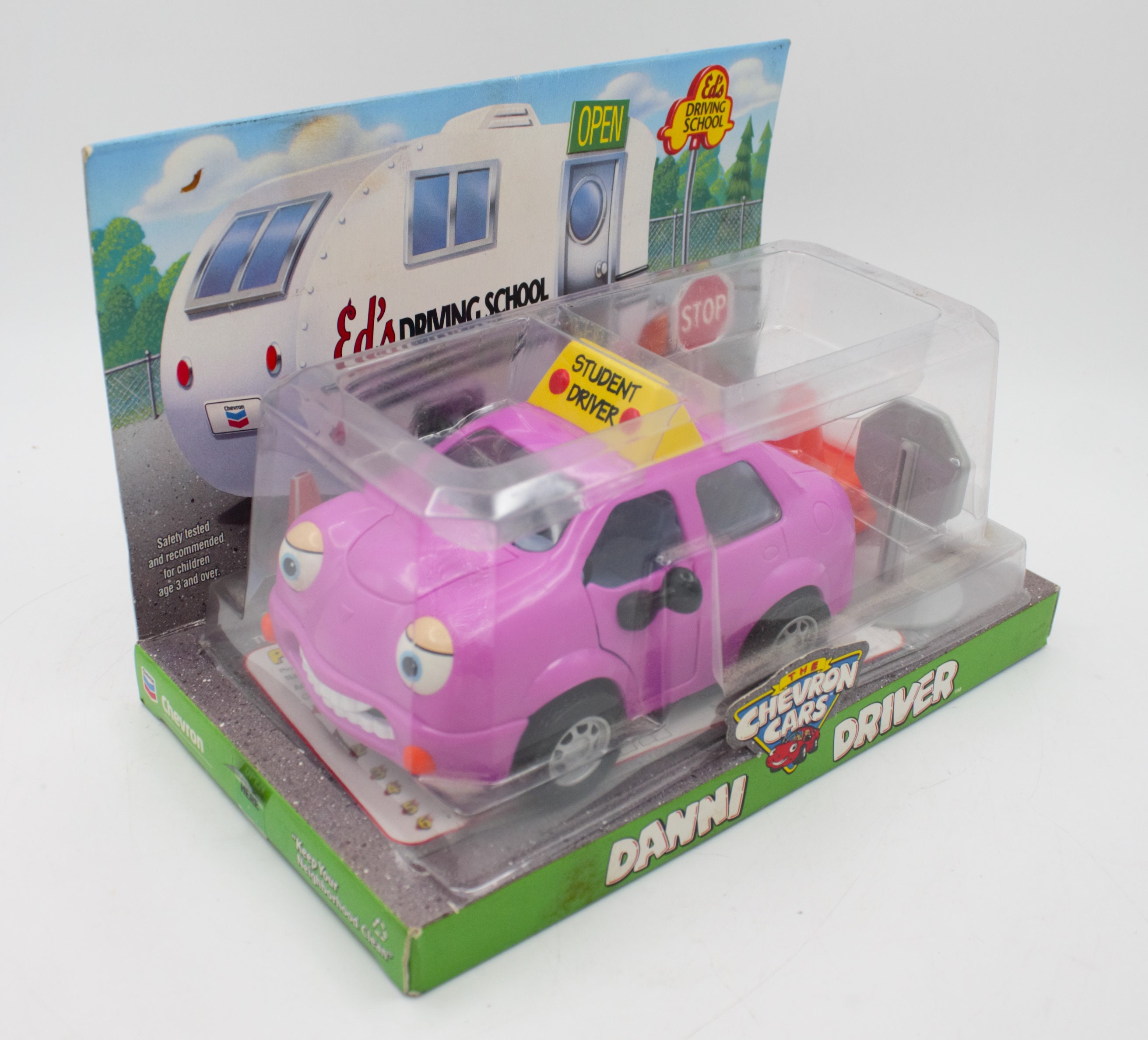 Vintage 1998 Chevron Car Danni Driver Pink Driver's Ed Student Car and ...