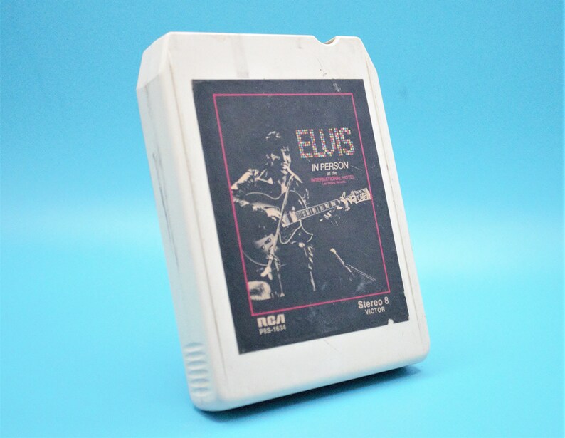 Vintage 1970 Elvis 8-track Stereo 8 Cartridge Cassette Live Las Vegas ...