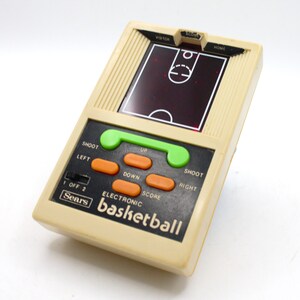 Vintage 1970s Electronic Basketball Handheld Video Game Digital Red LED ...