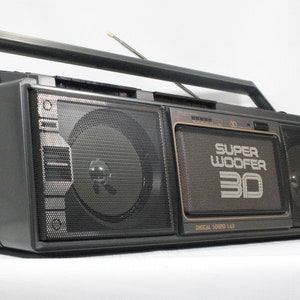Vintage 1980s Boombox Stereo Digital Sound Lab 3D Woofer 5 Speaker ...