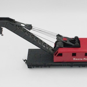 Vintage HO Scale Crane Train Car High Detail Industrial Miniature ...
