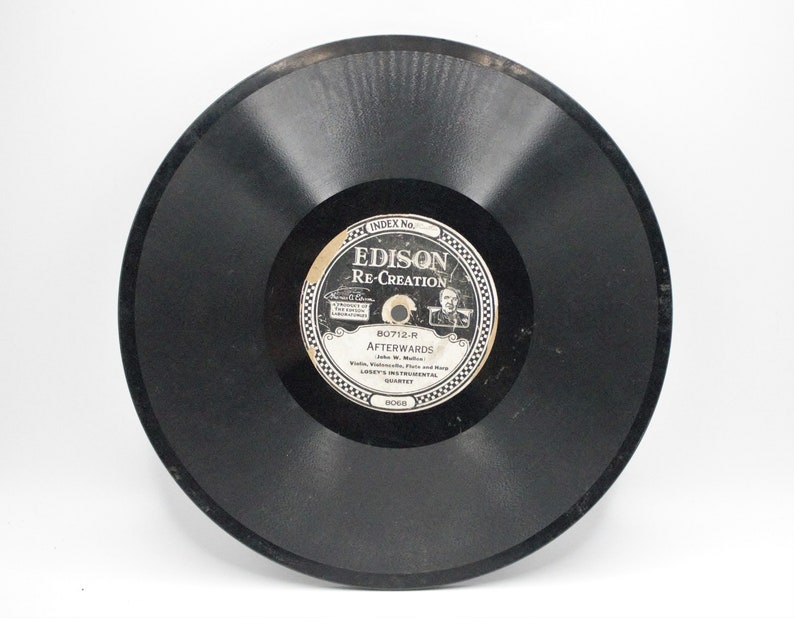 Vintage Edison Record Losey's Orchestra Instrumental Quartet 1/4" Thick ...