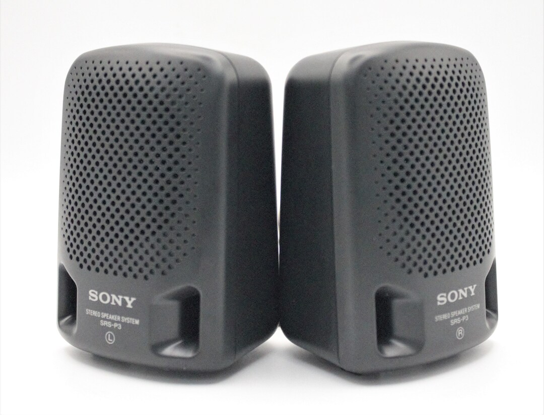 Vintage Sony Speaker System Mini Portable Walkman 3.5mm Headphone Jack ...