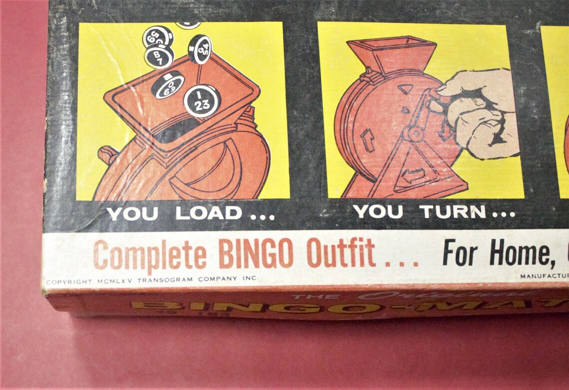 Vintage 1960s Bingo-matic Party Gold Medal Bingo Game Machine - Etsy