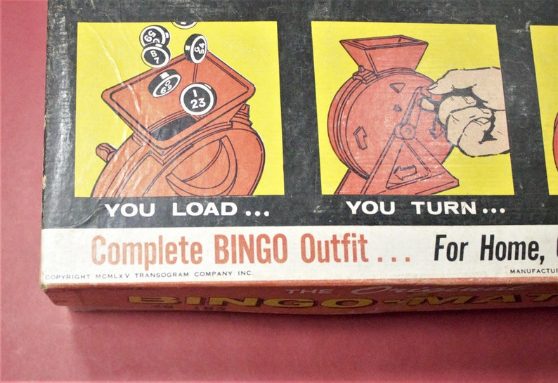 Vintage 1960s Bingo-matic Party Gold Medal Bingo Game Machine - Etsy