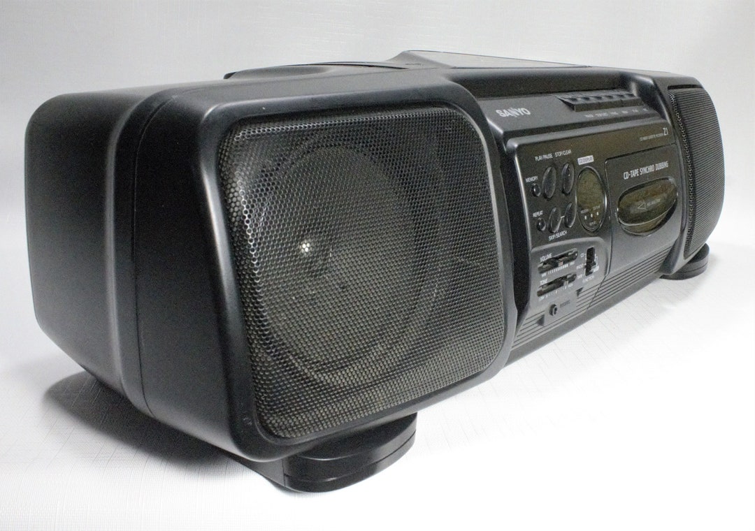 Vintage Boombox CD and Cassette Tape Player Sync Dubbing - Etsy