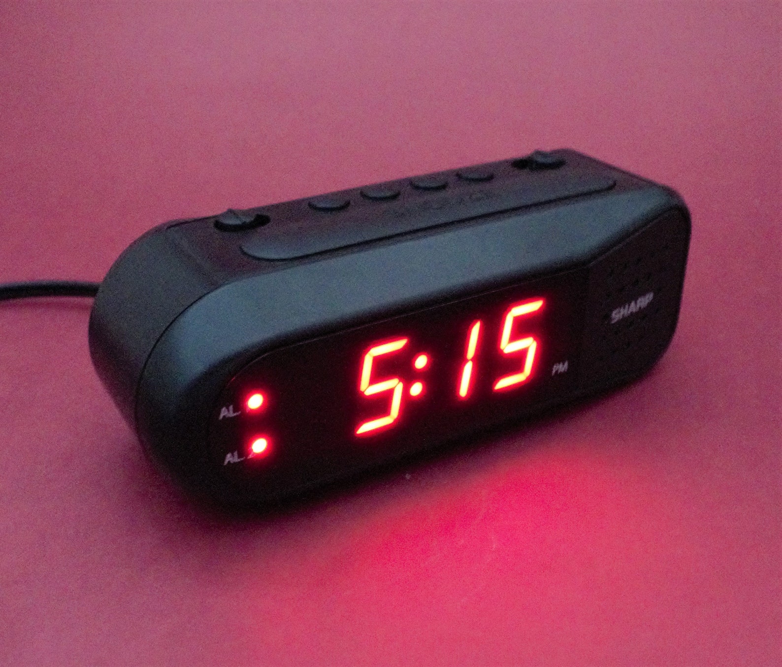 Vintage Digital Alarm Clock Red LED Lit Time Display Buzzer - Etsy