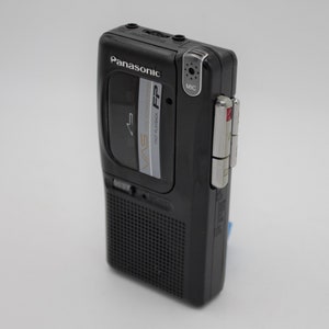 Vintage Panasonic Micro Cassette Tape Recorder Built in Microphone ...