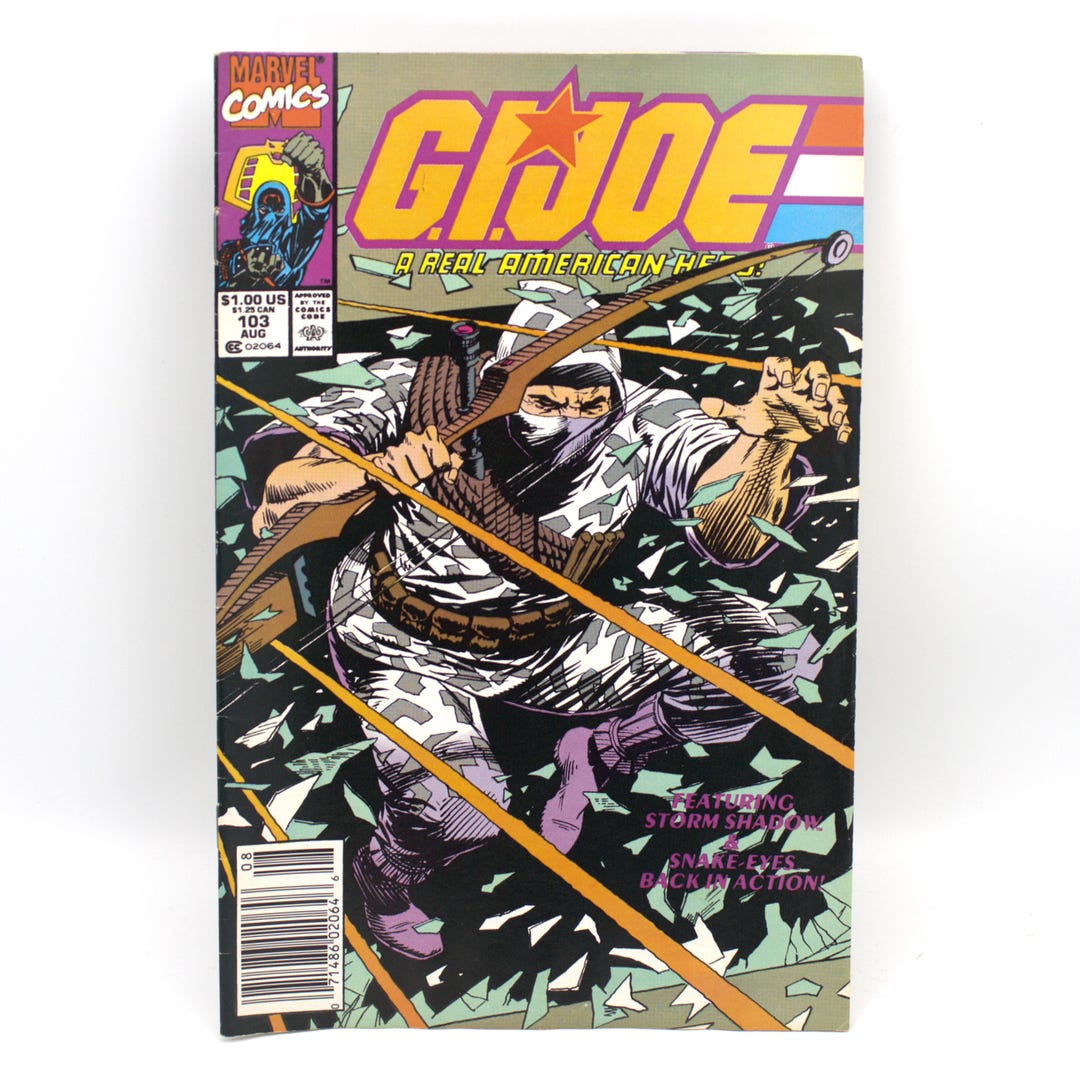 Vintage 1990 GI JOE Comic Book Storm Shadow Cover Issue 103 August "the ...