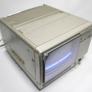 Vintage 5" Color TV Radio Portable Mini Glass Tube Television Am-fm ...
