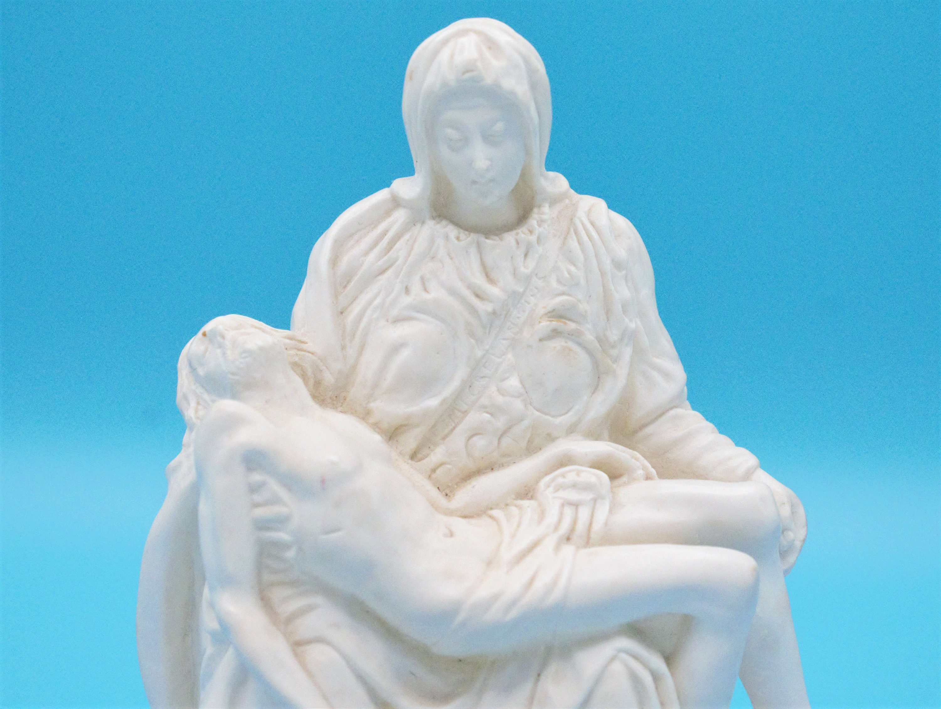 Vintage Fine Art Sculpture Pieta Michaelangelo Renaissance Religious ...