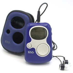 Vintage Rio MP3 Music Player Blue With Backlit LCD Display 64 MB Stereo ...