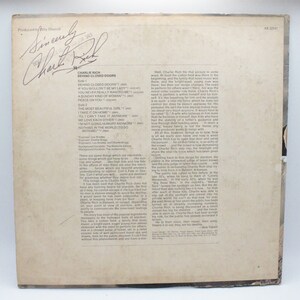 Charlie Rich Autographed Demo Behind Closed Doors 12" Record LP 1973 ...