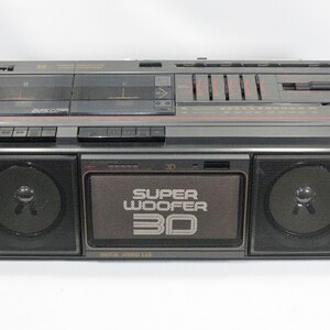 Vintage 1980s Boombox Stereo Digital Sound Lab 3D Woofer 5 Speaker ...