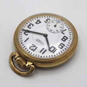 Vintage Pocket Watch Crosby Swiss Made 17 Jewel Mechanical Spring Wind ...