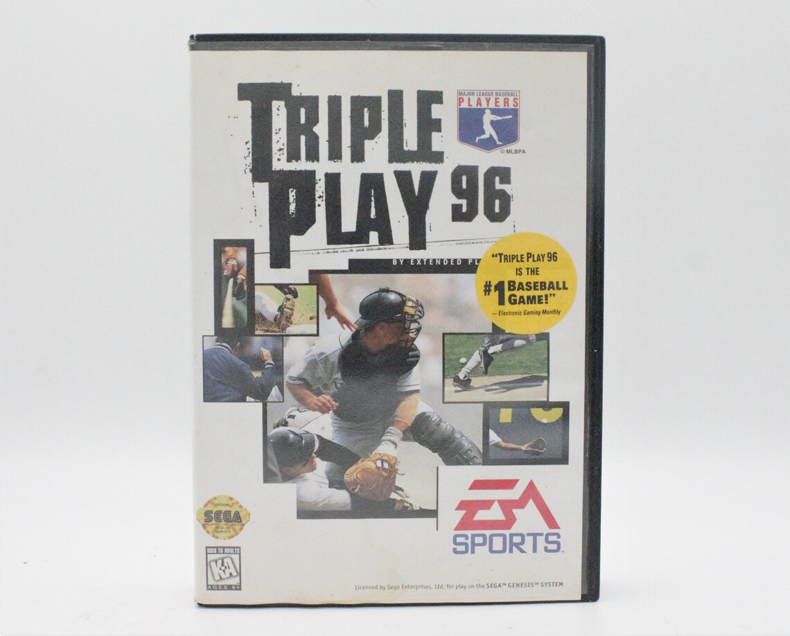 Vintage SEGA Triple Play 96 Major League Baseball Original - Etsy