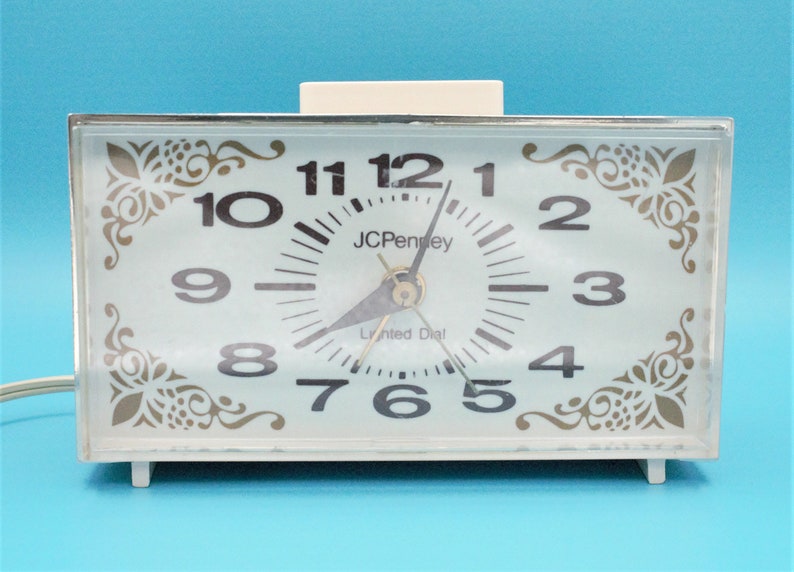 Vintage Mid-century Mod Alarm Clock Lighted Dial Electric - Etsy