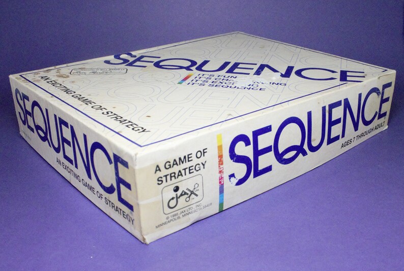 Vintage Board Game Sequence Card Strategy Game Classic - Etsy