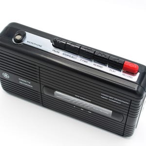 Vintage 1980s GE Audio Cassette Tape Recorder Player Built in ...