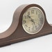 Vintage Spartus Electric Mantle Clock Simulated Wood Brass Analog Dial ...