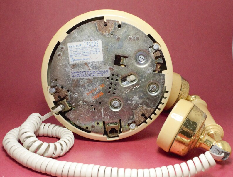 Vintage Telephone Western Electric French Rotary Phone Beige - Etsy