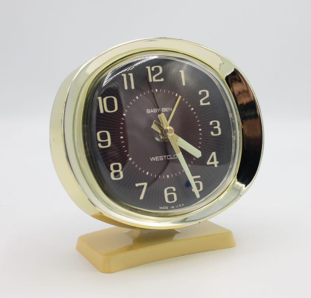 Vintage Baby Ben Alarm Clock by Westclox Spring Wound Mechanical ...