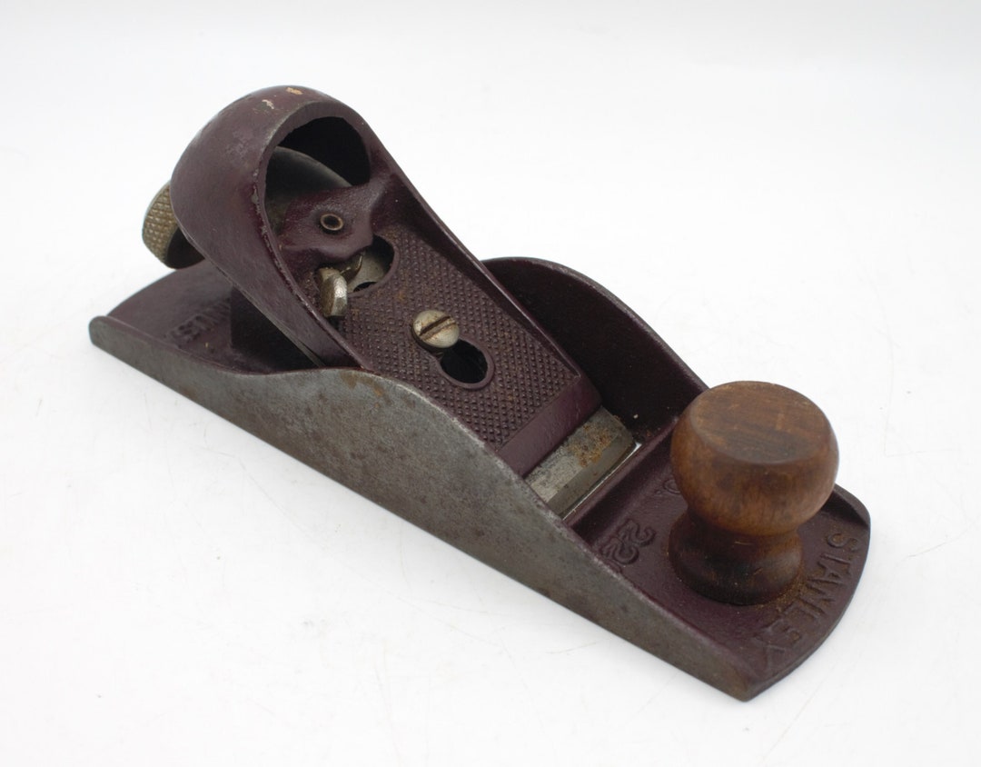 Vintage Planer Stanley Model 220 Steel Hand Plane Wood Knob Handle High ...